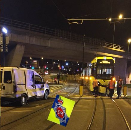 Tram passengers injured in van collision | News - Hits Radio (Manchester)