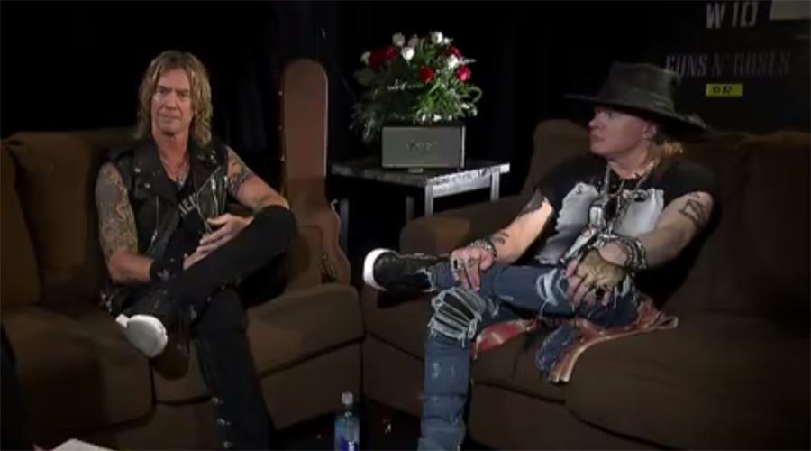 WATCH: Axl Rose and Duff McKagan discuss Guns N’ Roses reunion for the ...